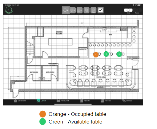 Bar and Bistro owners love this feature in Slurp! POS: Table Layout ...