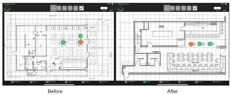 Bar and Bistro owners love this feature in Slurp! POS: Table Layout ...